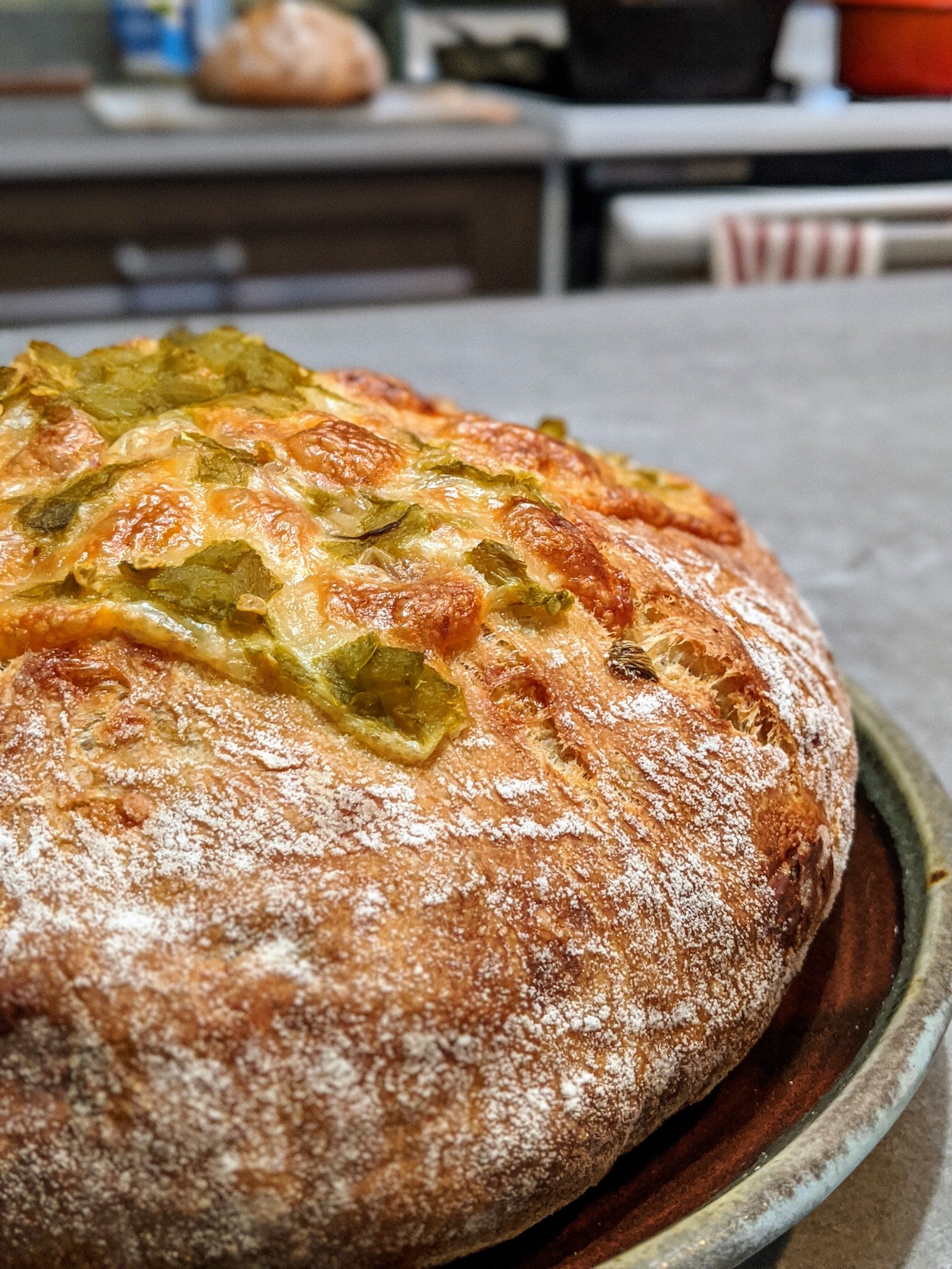 Green Chile Cheese Bread – Alegre Bread