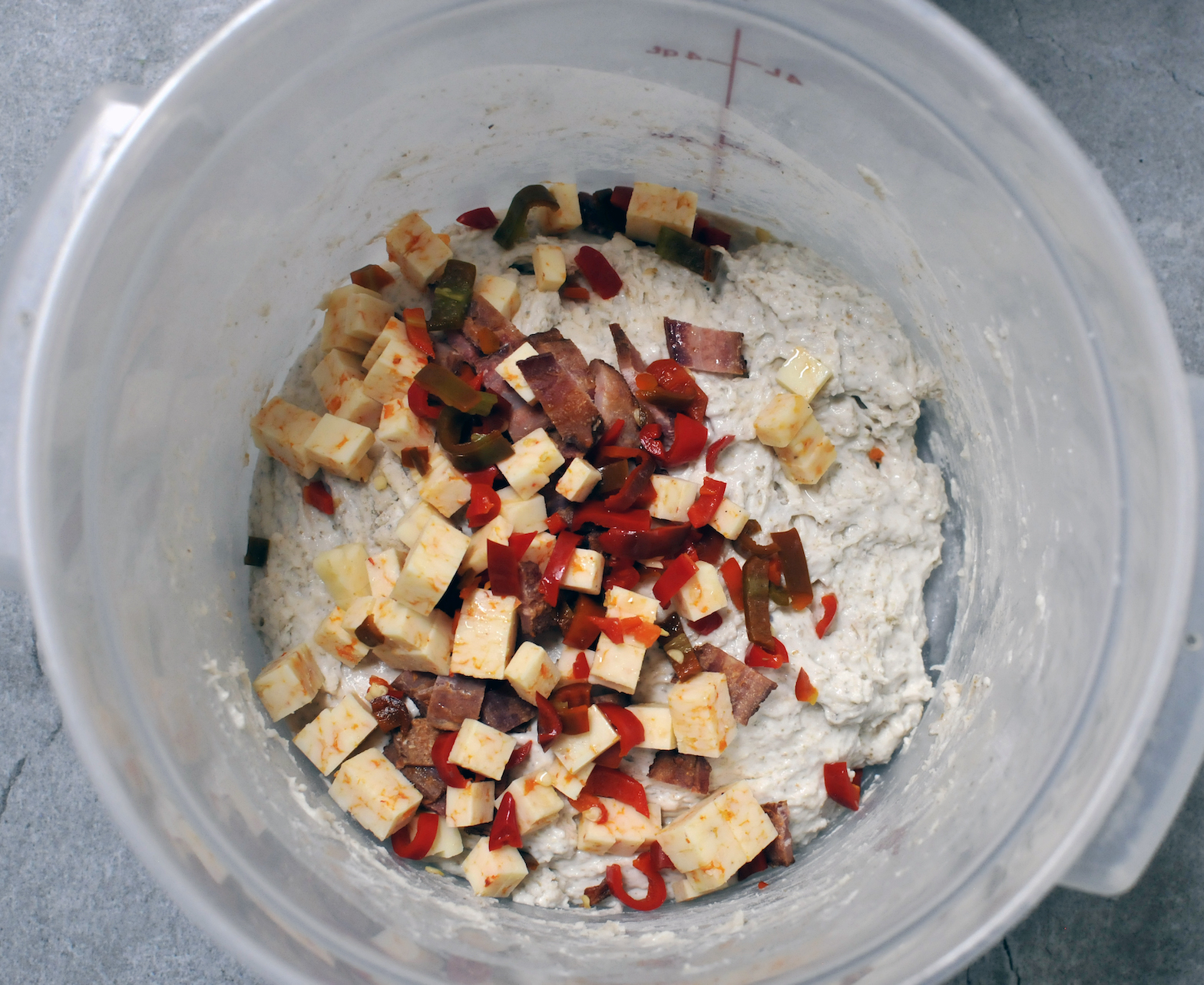 Habanero Pepperjack Cheese, Guajillo Pepper and Bacon Sourdough ...