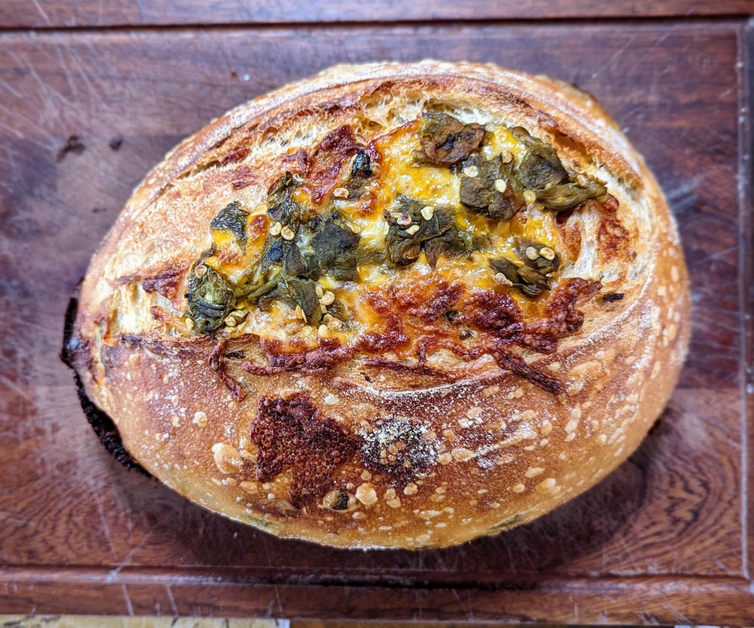 Green Chile + Cheese Sourdough – Alegre Bread