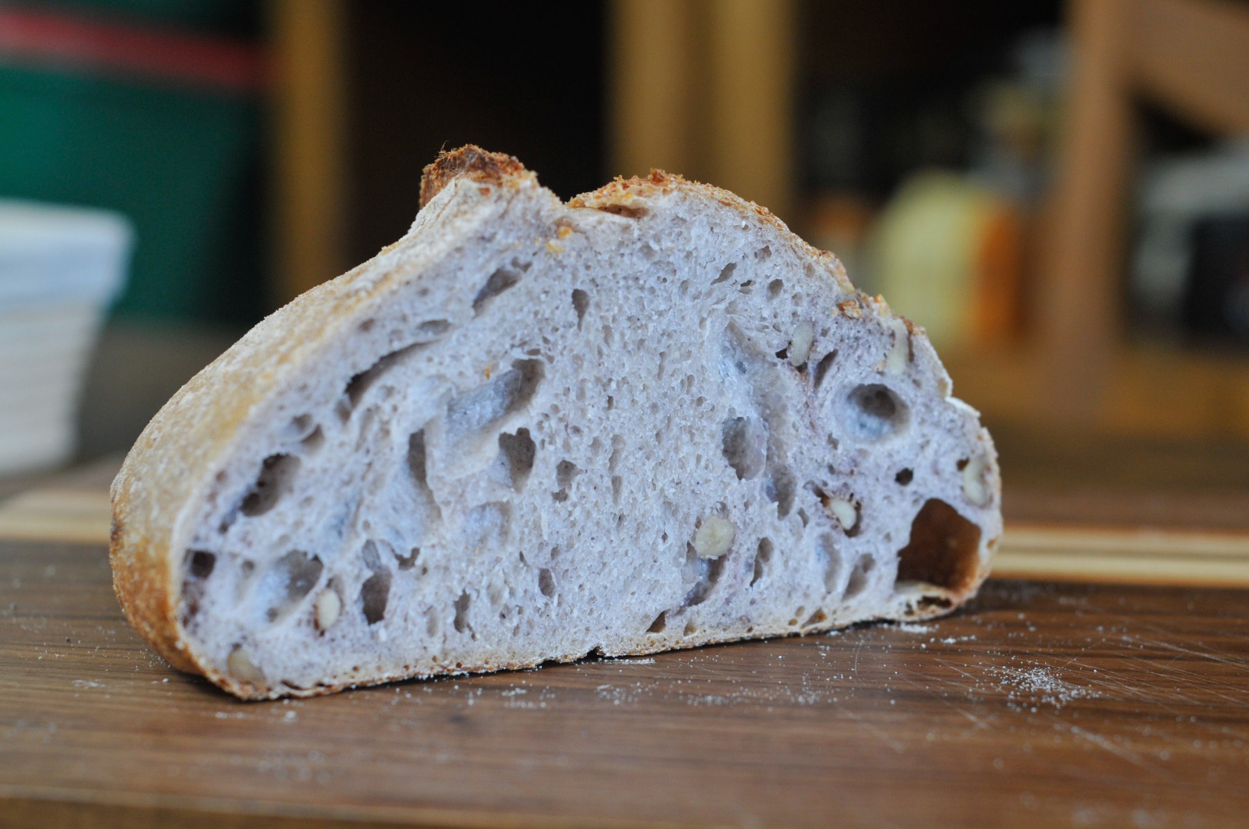 Blue Corn and Walnut Sourdough – Alegre Bread